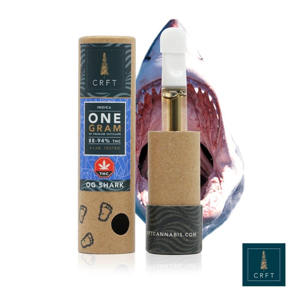 Buy CRFT THC VAPE CARTRIDGES - OG SHARK Online | Bud Cargo Online ...