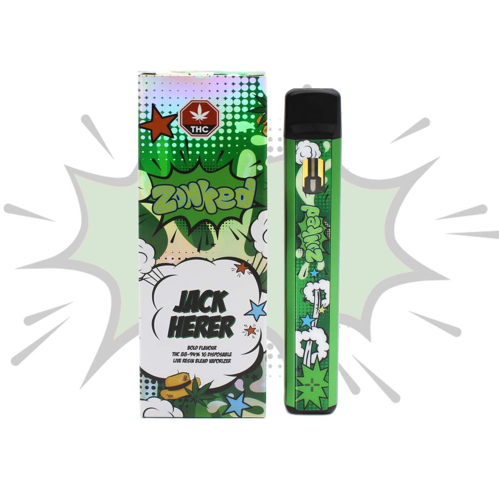 Buy Zonked Live Resin Disposable Vape Pens (1g) - Jack Herer Online at ...