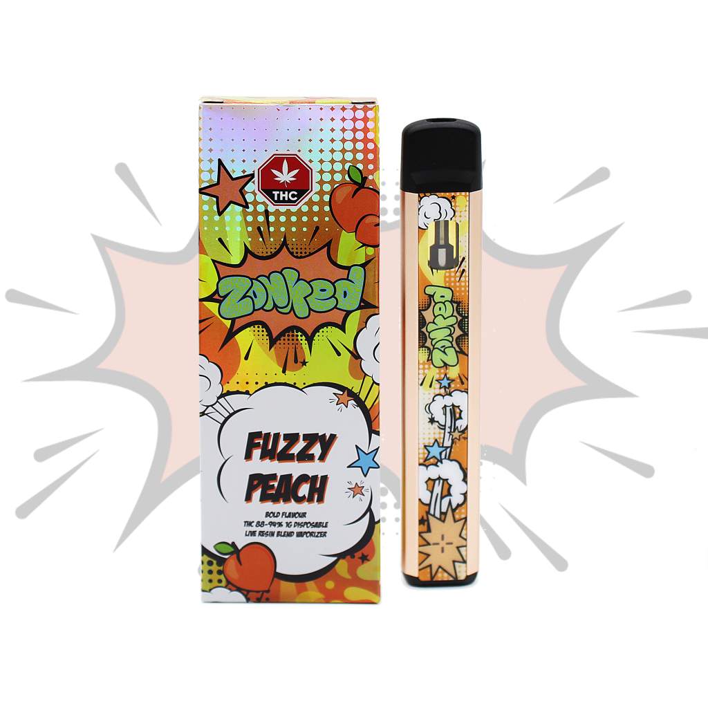 Buy Zonked Live Resin Disposable Vape Pens (1g) - Peach Online at Bud ...